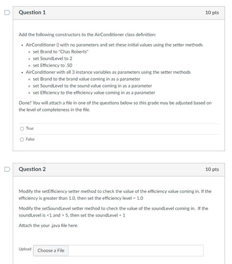 Solved Add The Following Constructors To The Airconditioner