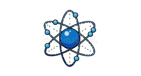 Atomic Structure Representation A Depiction Of Science On White