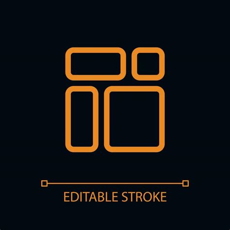 Customize Phone Screen Pixel Perfect Color Linear Ui Icon For Dark Theme Web Design Outline