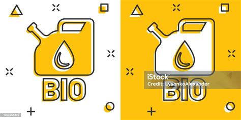 만화 스타일의 가솔린 캐니스터 아이콘 가솔린은 흰색 고립 된 배경에 만화 벡터 그림을 할 수 있습니다 연료 컨테이너 스플래시 효과 사인 비즈니스 개념 가솔린에 대한 스톡