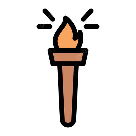 Torch Torch Badge Illustration Vector Torch Badge Illustration Png