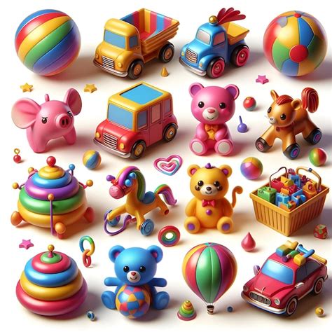 Premium Photo A Collection Of Toys Including A Toy And A Toy
