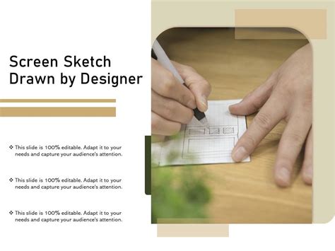 Screen Sketch Drawn By Designer Ppt PowerPoint Presentation Model Shapes PDF