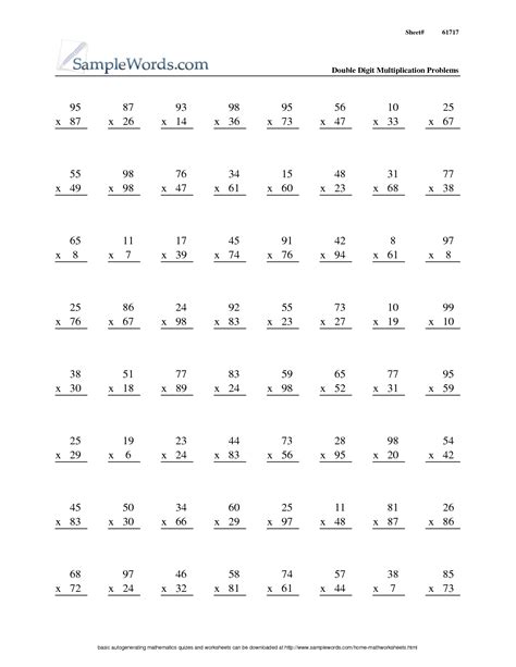 25 3rd Grade Math Worksheets Printable Pdf Template