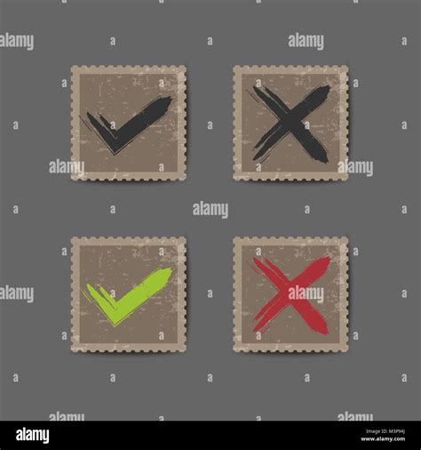 Right Wrong Sign Symbol Set Stock Vector Image Art Alamy