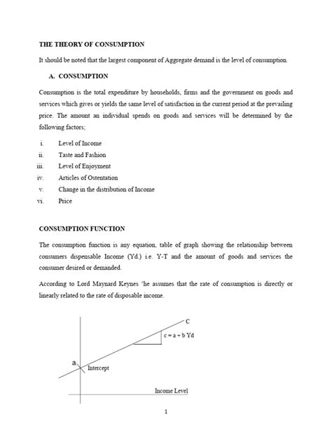 Consumption Function Pdf Consumption Economics Economics