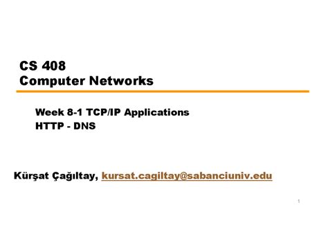 17 april 1 cs 408 computer networks week 8 1 tcp ip applications