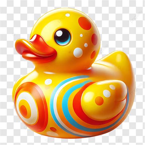 빨간색과 파란색 줄무늬가 있는 다채로운 고무 오리 화려한 고무 오리 Png 일러스트 및 이미지 에 대한 무료 다운로드 Pngtree