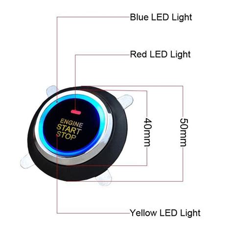 Engine Start Alarm System Button Remote Start Stop Vicedeal