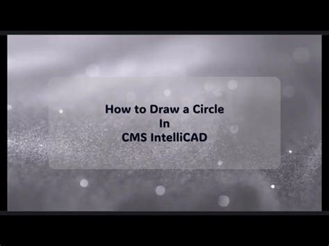 Krunal Mistry On Linkedin Circle Command In Cms Intellicad