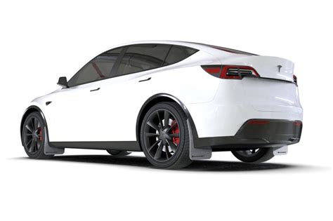 Rally Armor 20 26 Tesla Model Y Juniper Y White Ur Mud Flap Wblack