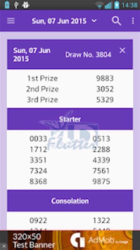 Flutter 4d Results Analysis For Android Download