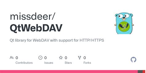 GitHub Missdeer QtWebDAV Qt Library For WebDAV With Support For HTTPS