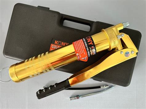 Kony กระบอกอัดจารบีตัวหนอน แกนคู่ กระบอกอัดจารบี แกนคู่ ใช้กับจารบีหลอดตัวหนอน ที่มีเกลียวหมุน