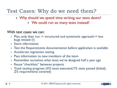 Testing Artifacts Test Cases