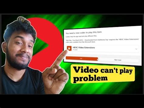 Video Can T Play Problems In Windows HEVC Format Couldn T Install Codec Media Player