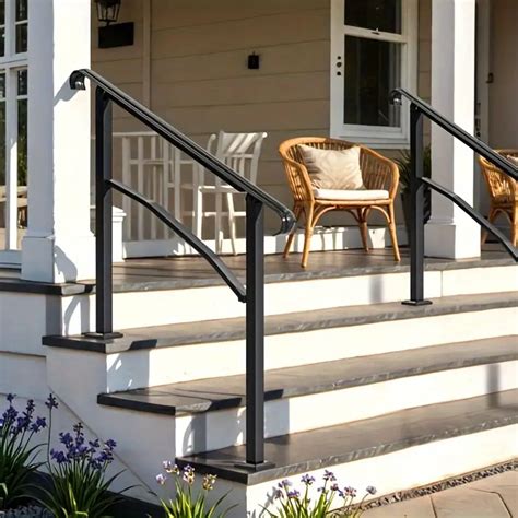 Breezelodge Handrails Outdoor Steps 3 4 Step Metal Stair Temu
