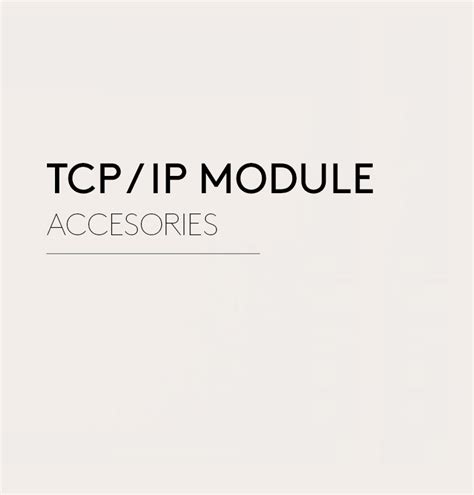 Tcp Ip Module Dexilon Automation
