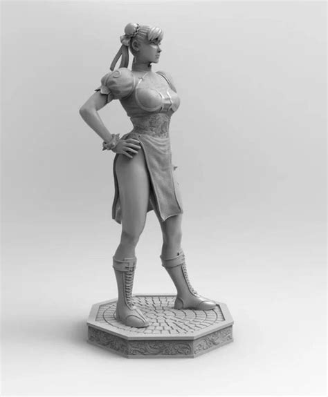 Street Fighter Chun Li 3d Stl File 3d Printer 3d Print Etsy Australia
