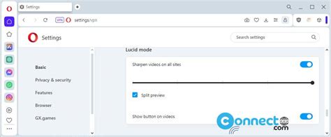 How to Enable Lucid Mode to Improve Video Quality in Opera Browser | CONNECTwww.com
