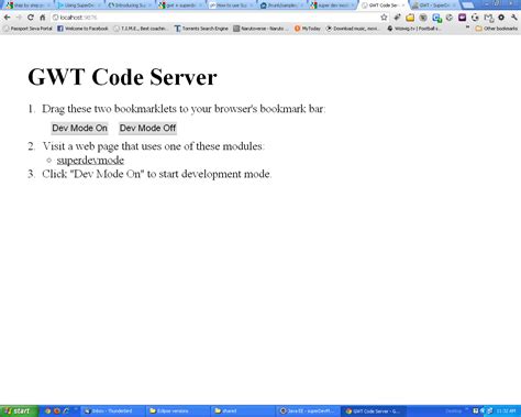 Gwt Getting Started With The Superdevmode Stack Overflow