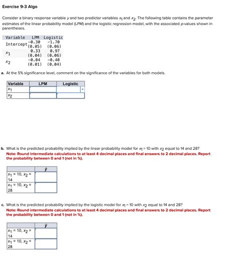 Solved Consider A Binary Response Variable Y And Two