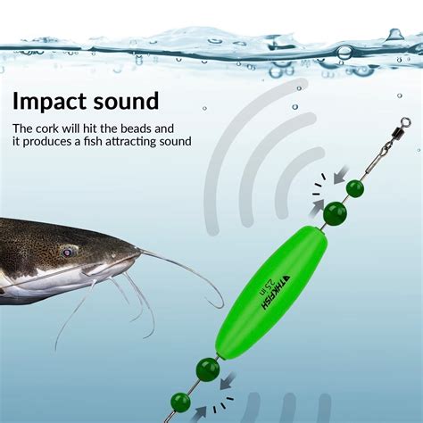 Thkfish Catfish Float Rigs Rattling Line Cork Eva Foam