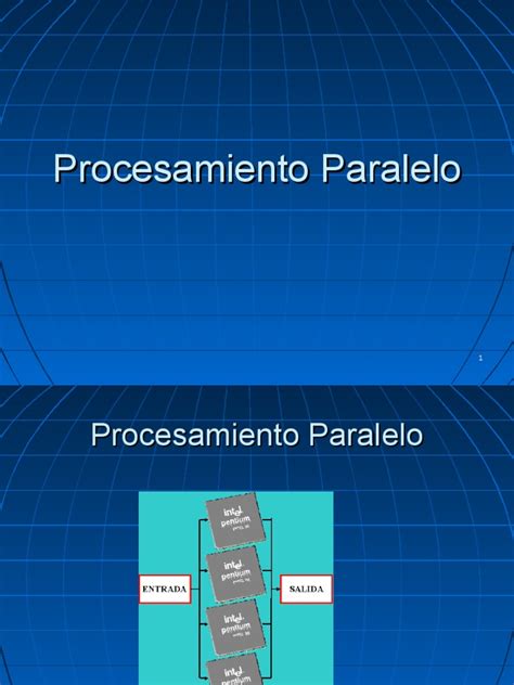 Procesamiento Paralelo | PDF | Unidad Central de procesamiento ...