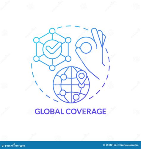 Global Coverage Of The Planet By Fiber Connection Cartoon Vector