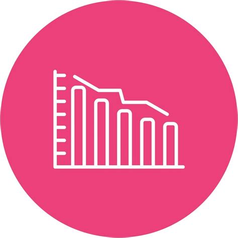 Premium Vector Declining Line Graph Vector Illustration Style