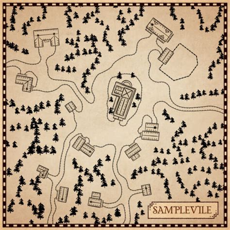 Daias Top Down Pack 1 65 Modular Paper And Colored Icons For Top Down Maps Cartographyassets