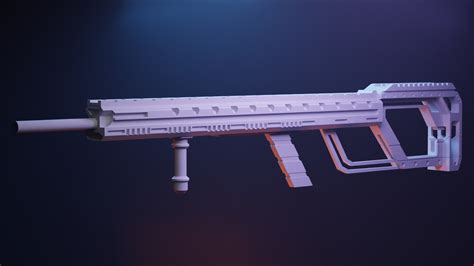 Sci Fi Rifle 3d Model Turbosquid 2001140