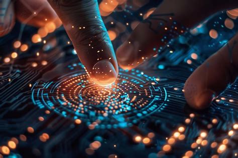 Premium Photo Fingerprinting For Cybersecurity Or Authentication Generative Ai