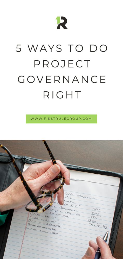 Ways To Do Project Governance Right FirstRule Group