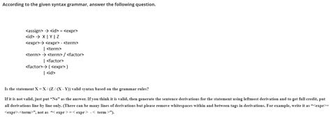 Solved Is The Statement X X Z X Y Valid Syntax