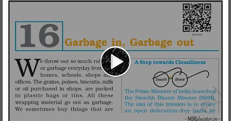 ncert solutions for class 6 science chapter 16 garbage in garbage out