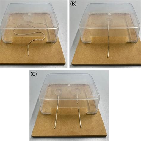 top view diagram of the five experiments a experiment 1 b