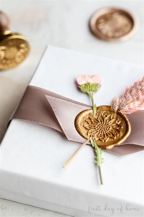 T Wrapping Ideas With Wax Seals First Day Of Home