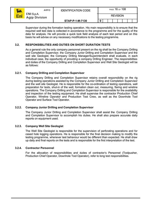 Well Test Procedures Manual Pdf