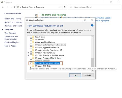 Enable Linux Subsystem On Windows 10 Ptfm