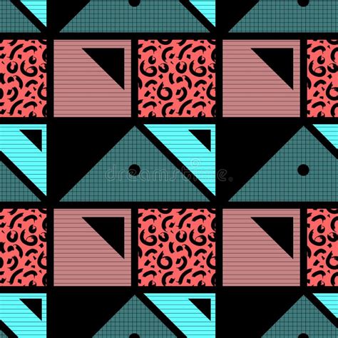 Abstract Geometric Seamless Pattern Stock Vector Illustration Of