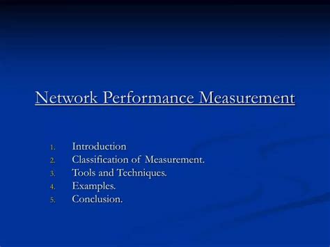 Ppt Network Performance Measurement Powerpoint Presentation Free