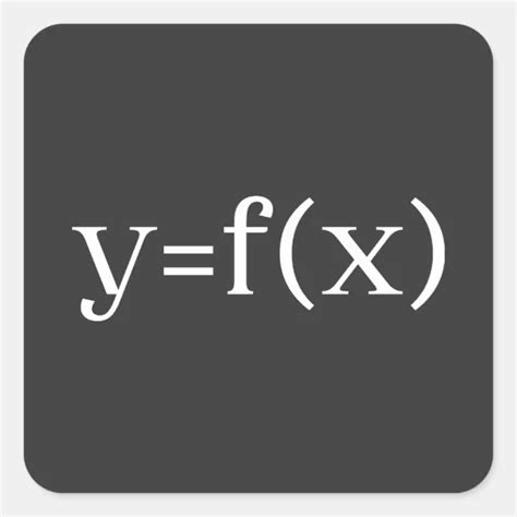 Six Sigma Formula Problem Solving Equation Square Sticker Zazzle