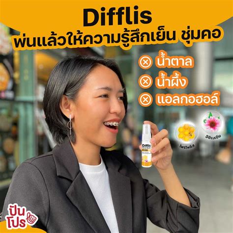 Difflis Herbal Mouth Spray สเปรย์สำหรับช่องปาก ผสมสารสกัดจากธรรมชาติรวม