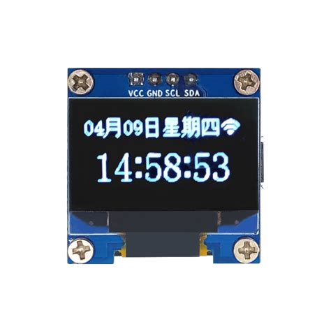 Esp8266 096 Inch Oled Clock Modulechinalctech