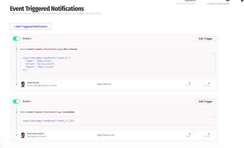 Subscribers New Custom Events Web Push Notifications Easily Automate The Sending Of Custom