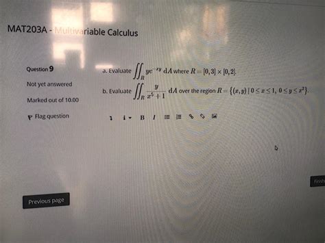 Solved Mat203a Multivariable Calculus Question 9 A