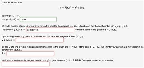 solved consider the function nz f x y x 2 5xy 3 n a