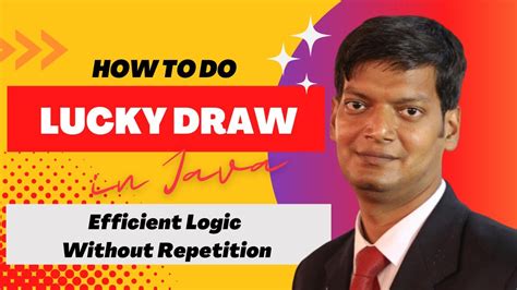 how to do lucky draw in java efficient lucky draw in java without