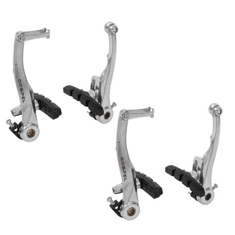 Juego De Frenos V Brake Para Bicicleta De Aluminio Plata Con Palancas